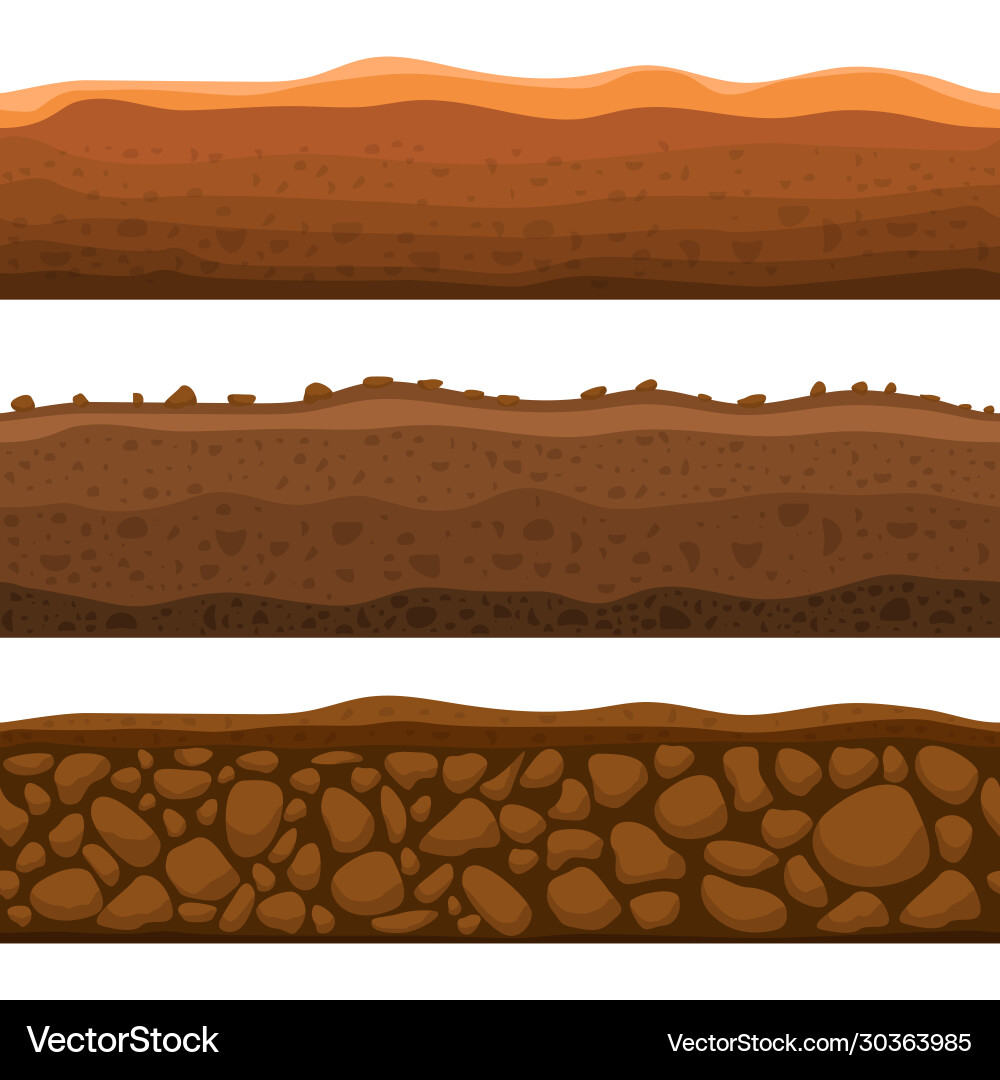 Seamless ground section Royalty Free Vector Image