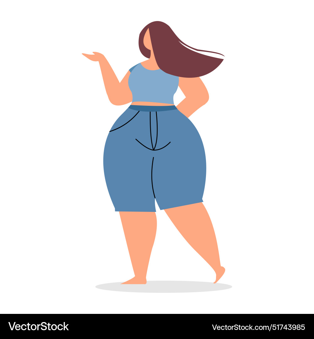 Woman talk pose business shape minimalist hand Vector Image