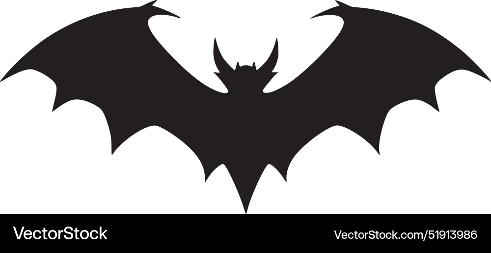 Bat - minimalist and simple silhouette Royalty Free Vector