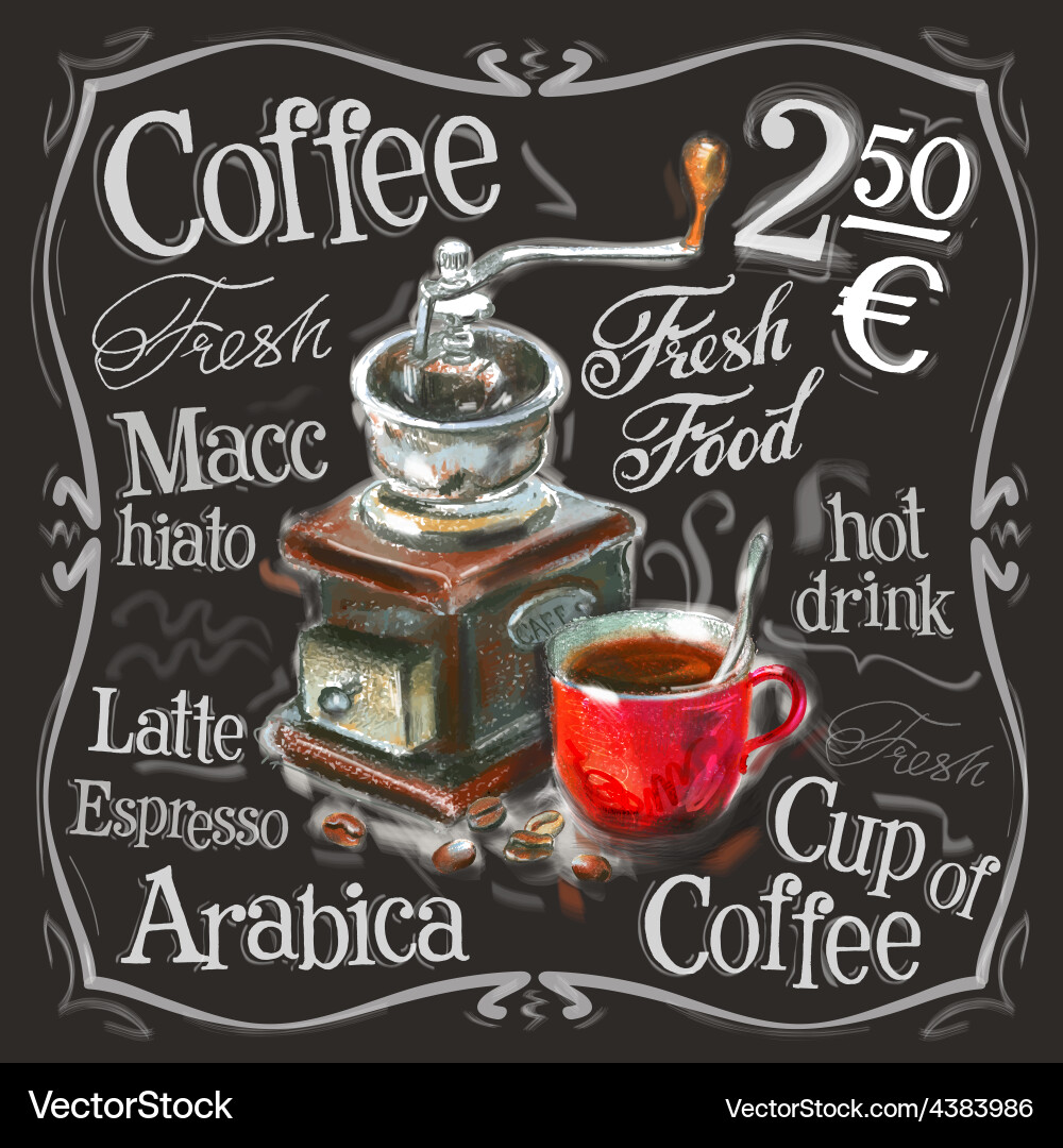 Coffee espresso logo design template Royalty Free Vector