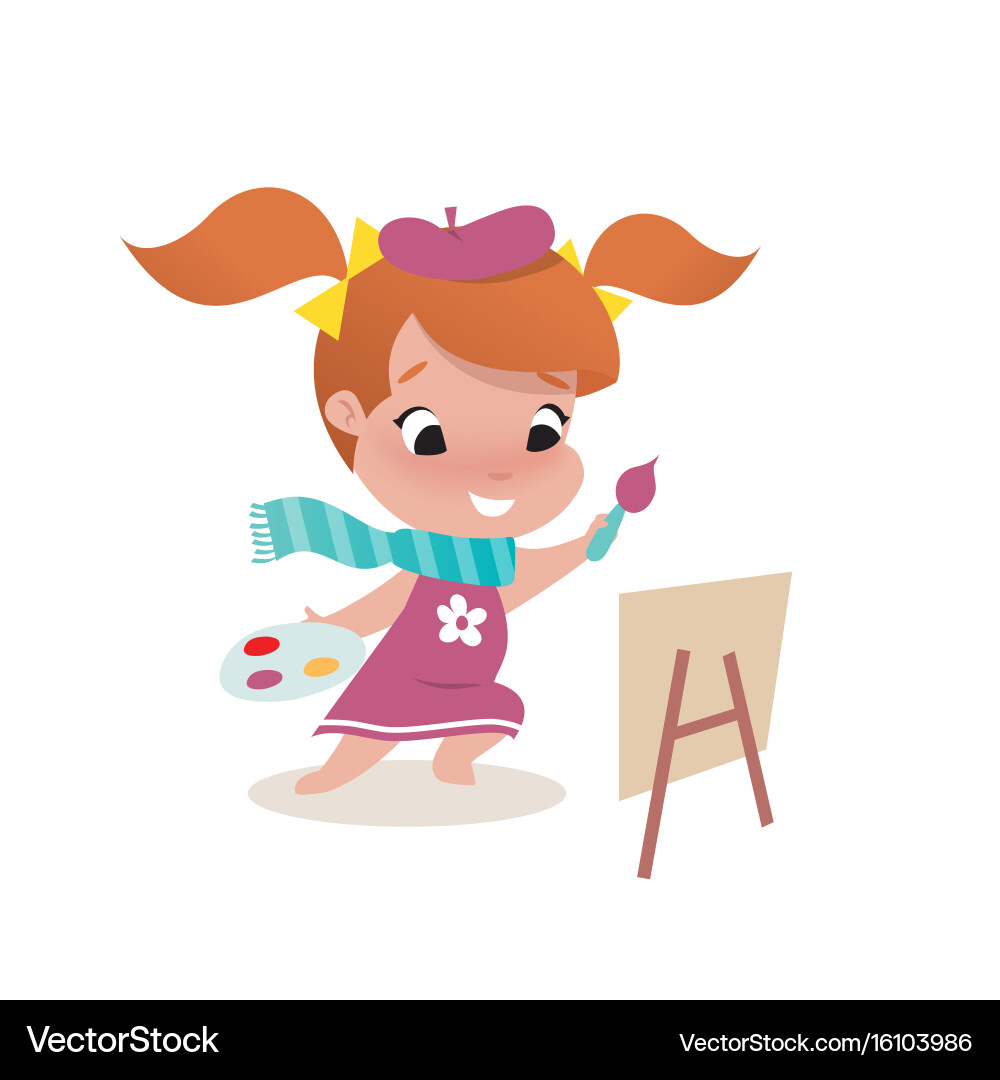 Little girl child Royalty Free Vector Image - VectorStock