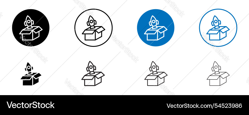 Product release icon Royalty Free Vector Image
