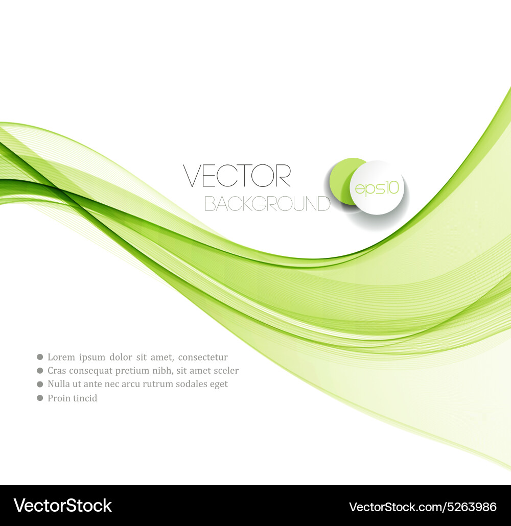 Smooth wave stream line abstract header layout Vector Image