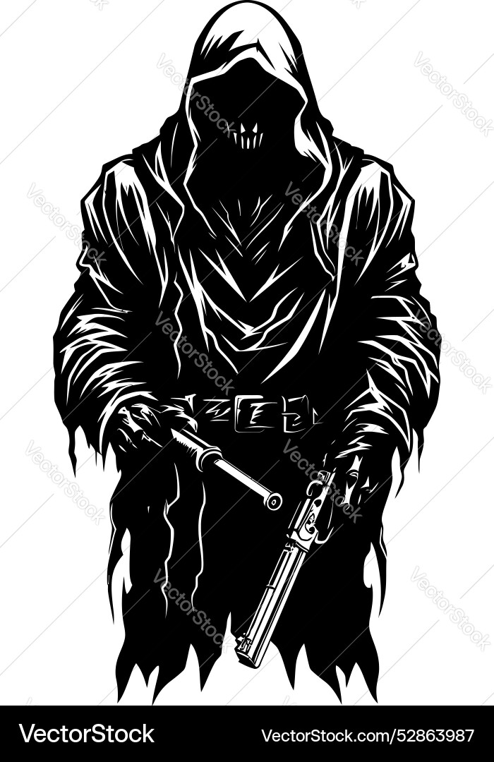 Deaths dreadful defender combat reaper icon souls Vector Image