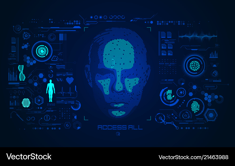 Face detection Royalty Free Vector Image - VectorStock