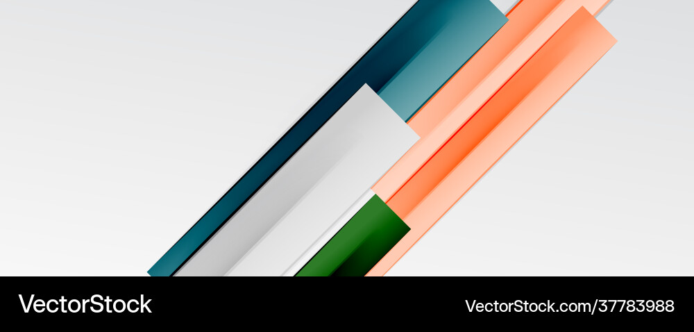 Multicolored lines background design template Vector Image