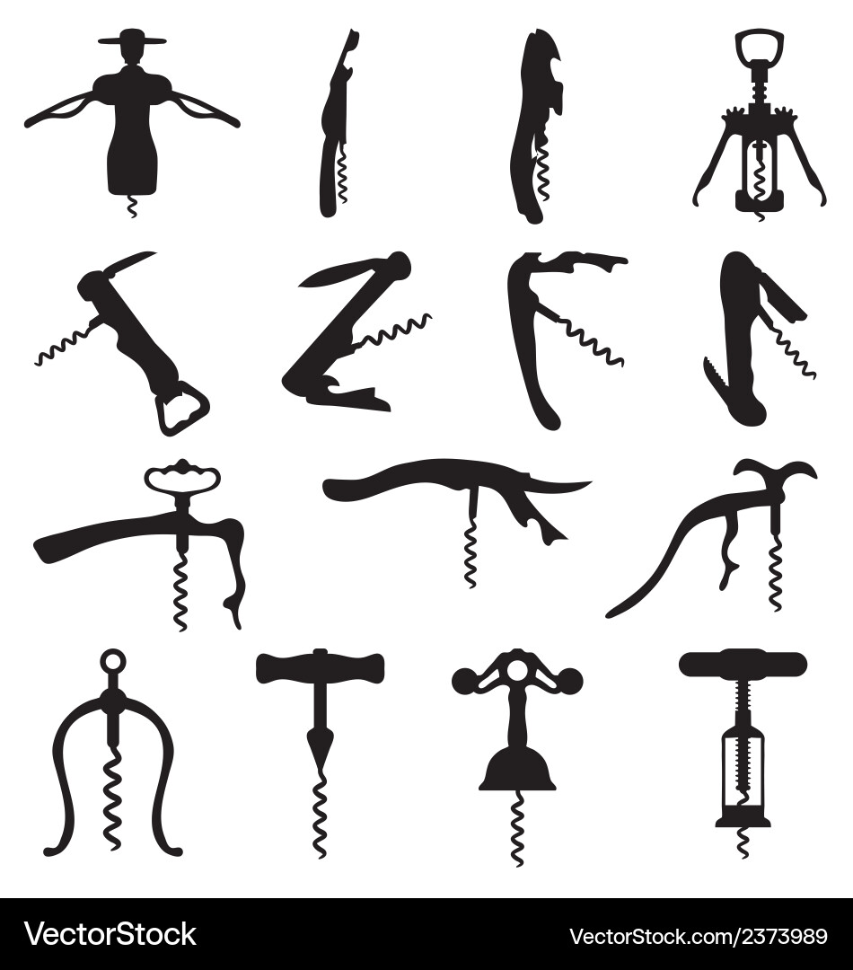 Corkscrew 3 Royalty Free Vector Image - VectorStock