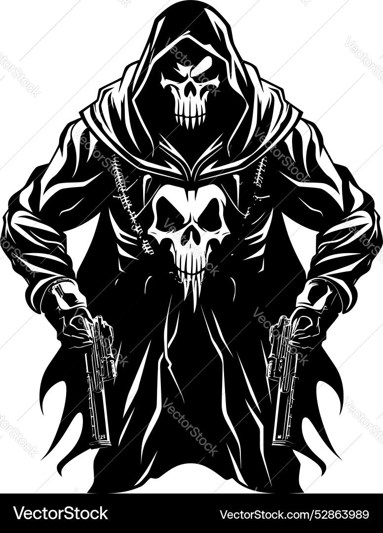 Eerie edge enforcer combat reaper symbol phantom Vector Image