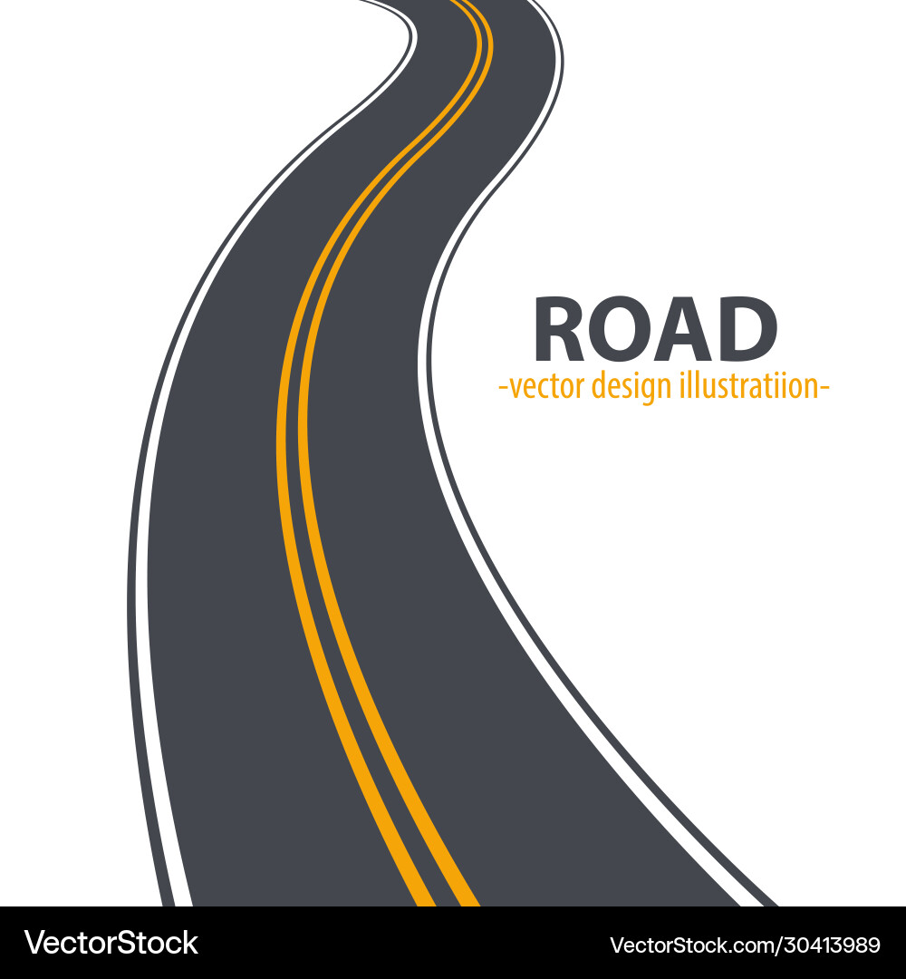 Path road Royalty Free Vector Image - VectorStock