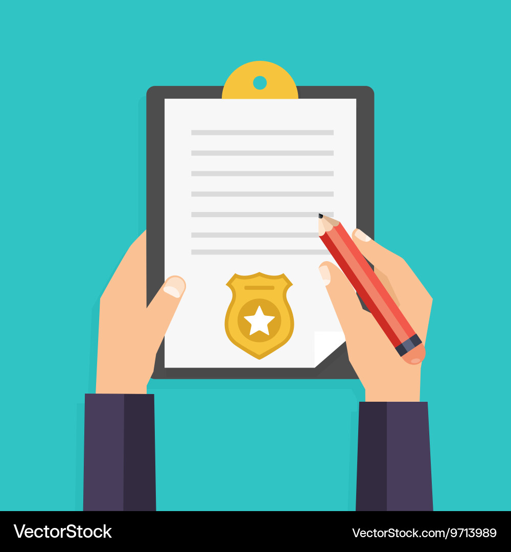 Report Police Clipboard Vector Images (over 140)