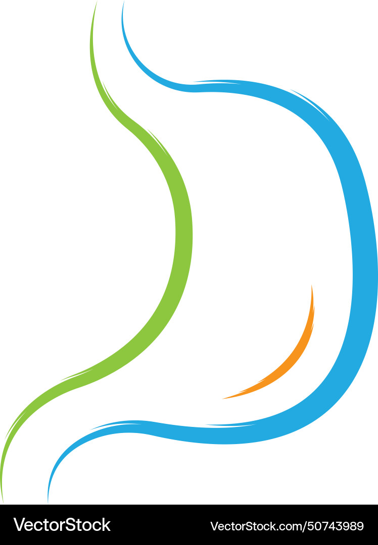 Stomach care icon designs concept Royalty Free Vector Image