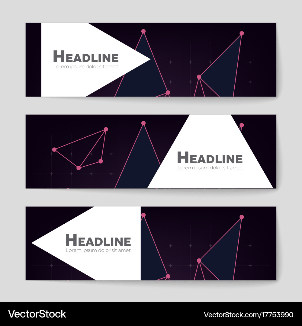 Abstract layout background set for art Royalty Free Vector