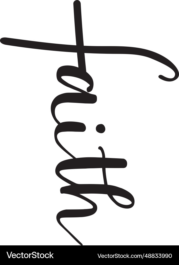 Faith cross Royalty Free Vector Image - VectorStock