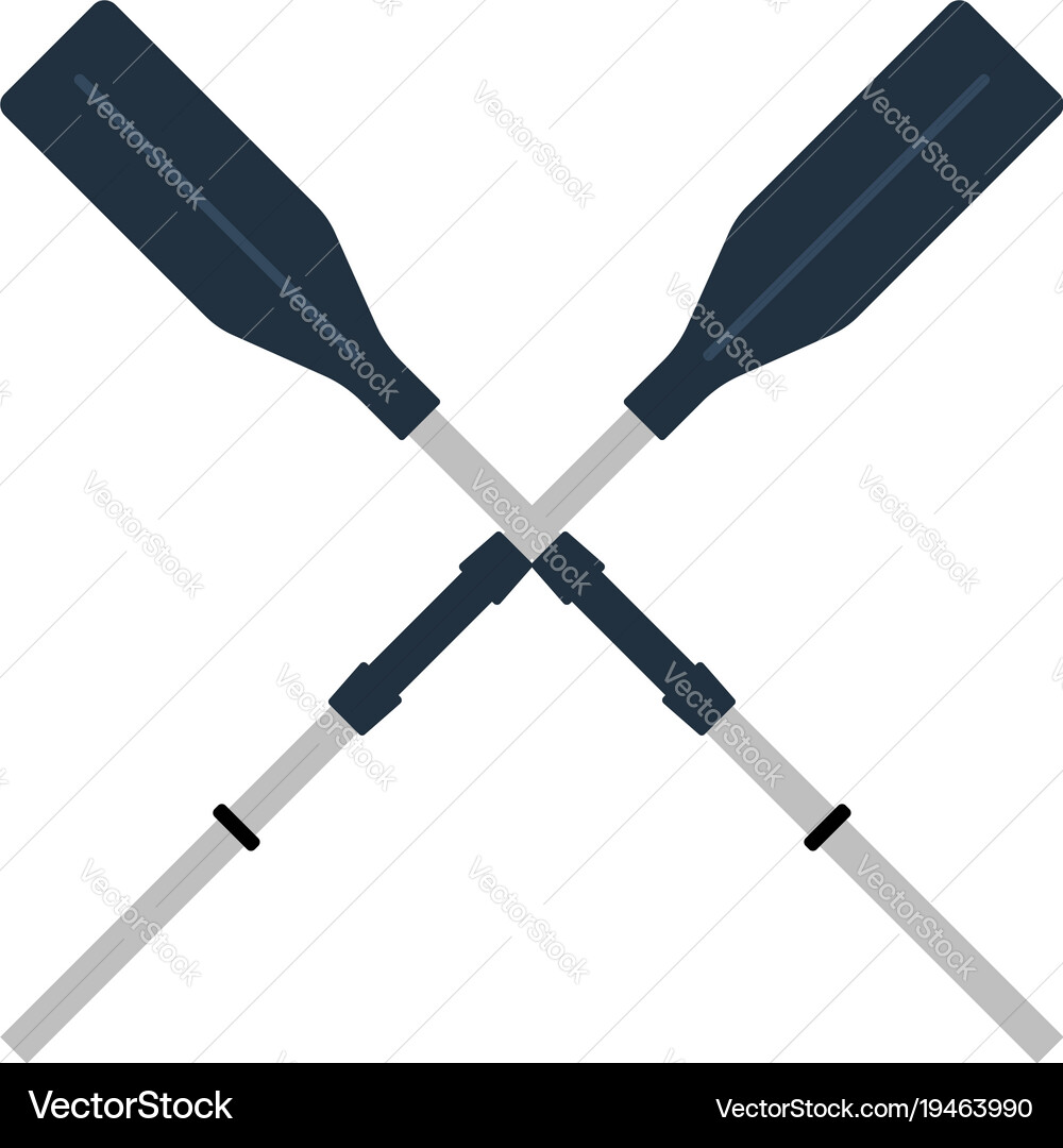Icon of boat oars Royalty Free Vector Image - VectorStock