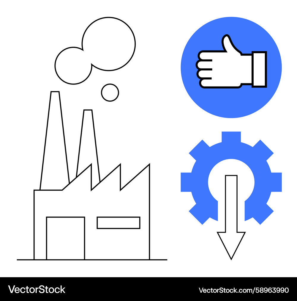 Production Efficiency - Thumbs Up Royalty Free Vector Image