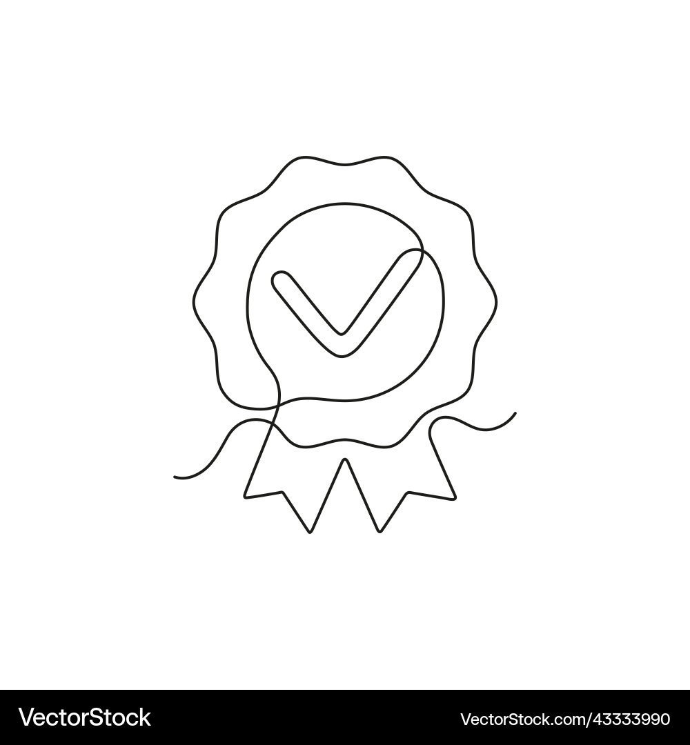 Quality and compliance award to winner Royalty Free Vector