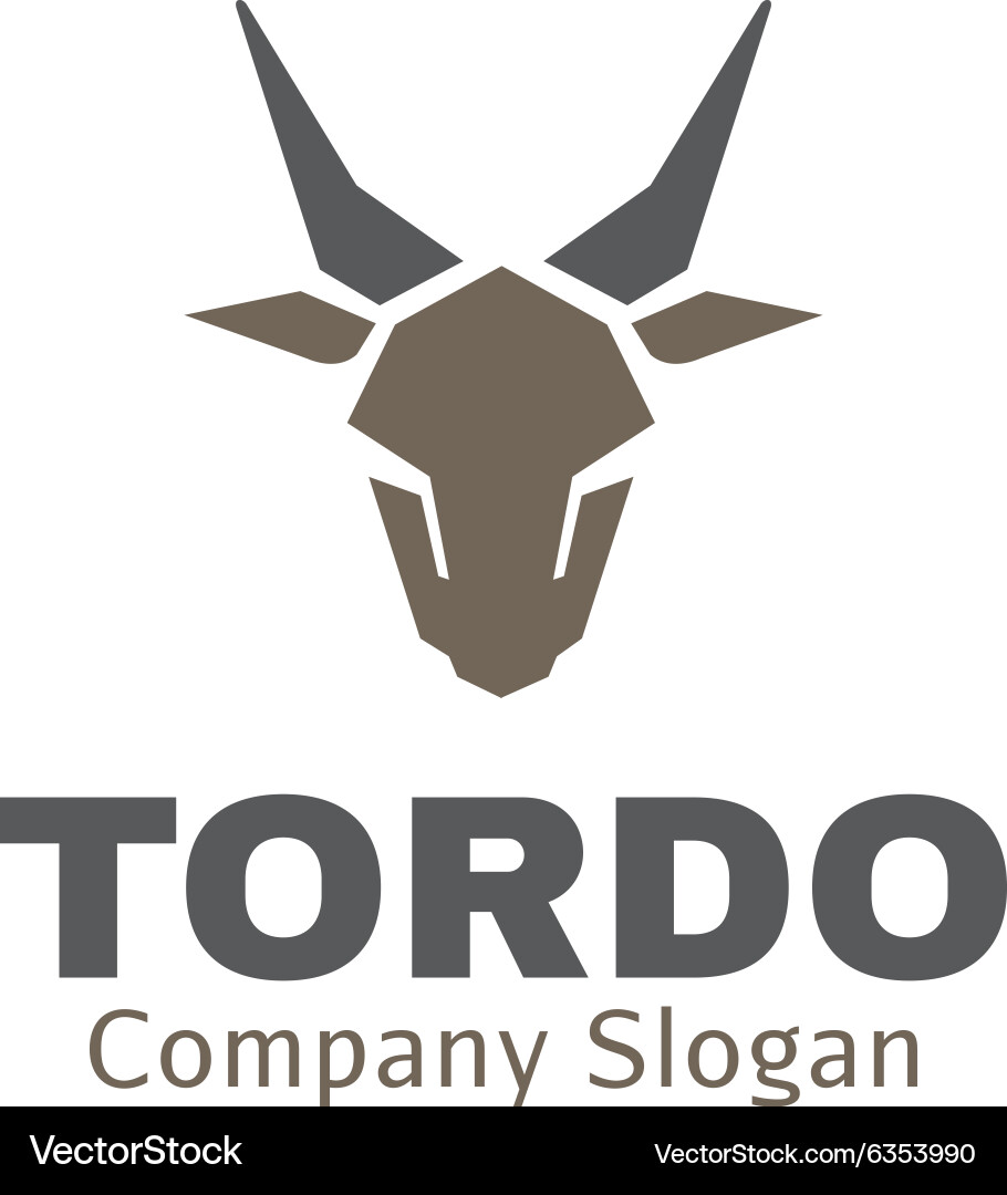 Taurus Horns Logo Royalty Free Vector Image - VectorStock