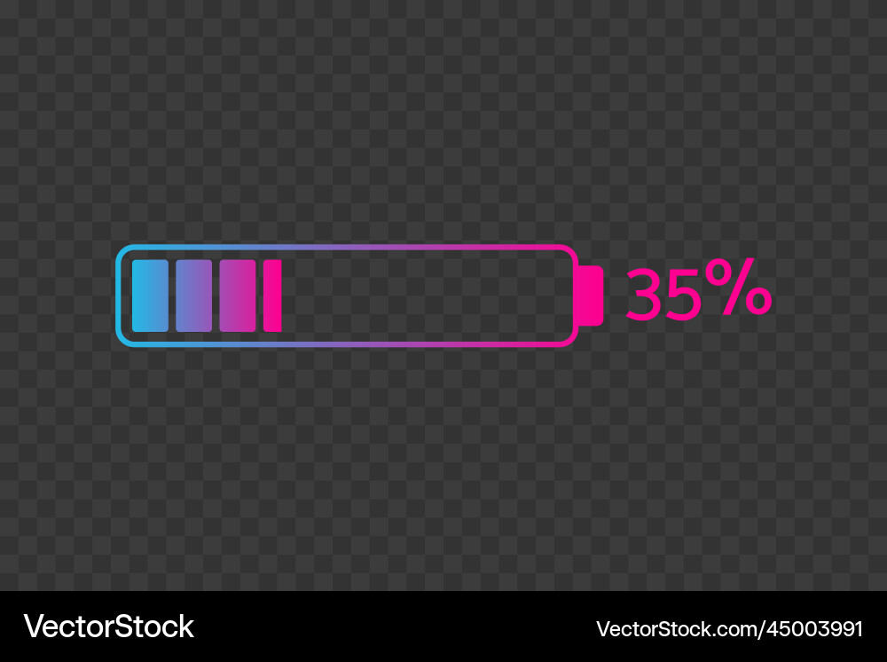 35 percent chart percentage infographics Vector Image