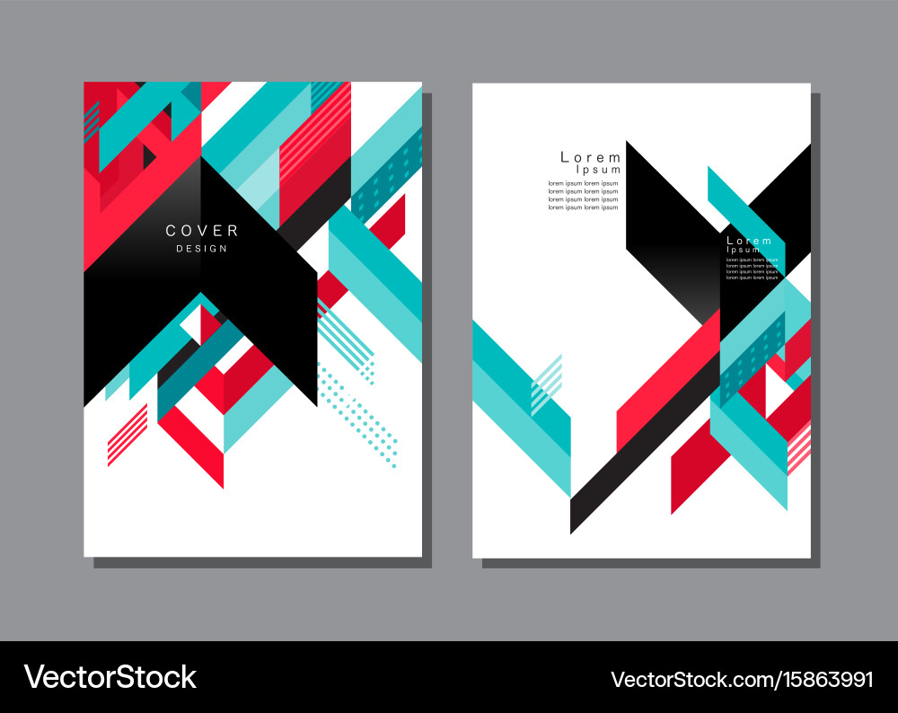 Cover layout design pattern and background Vector Image