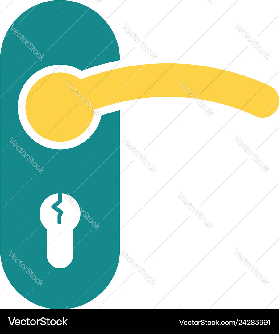 Door handle icon Royalty Free Vector Image - VectorStock