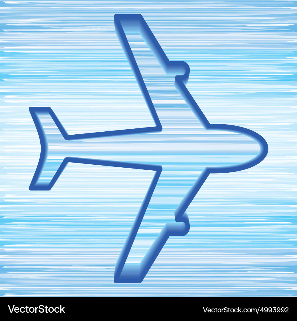 Airplane symbol Royalty Free Vector Image - VectorStock