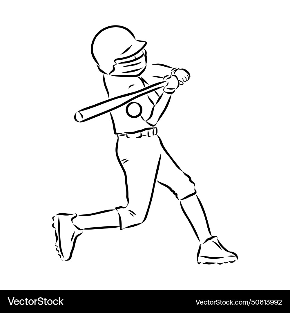 Doodle style baseball and glove in format Vector Image