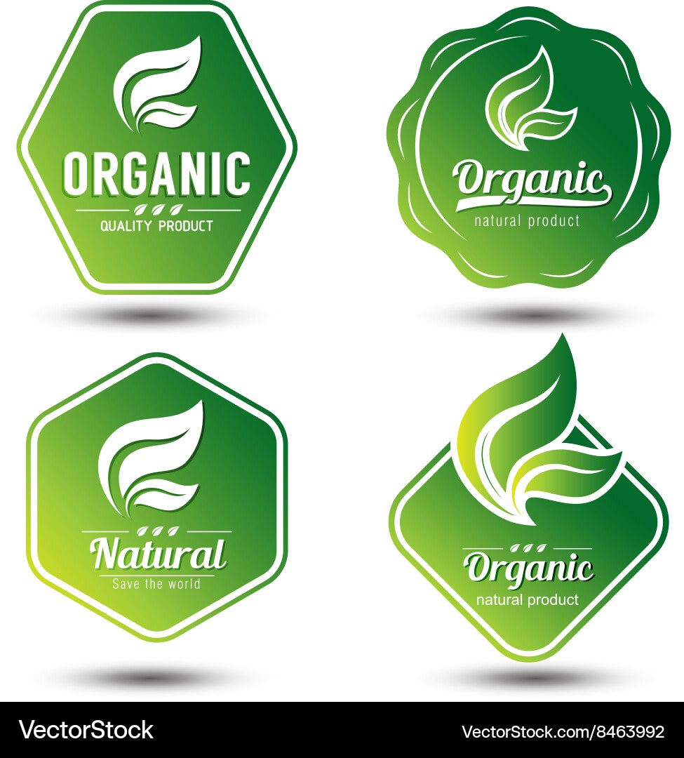 Eco label 9 Royalty Free Vector Image - VectorStock