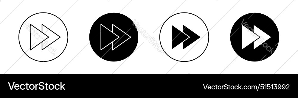 Forward icon Royalty Free Vector Image - VectorStock