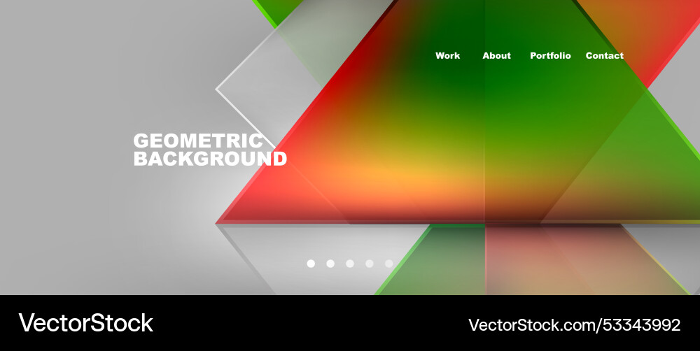 Gradient triangle geometric minimal wallpaper Vector Image