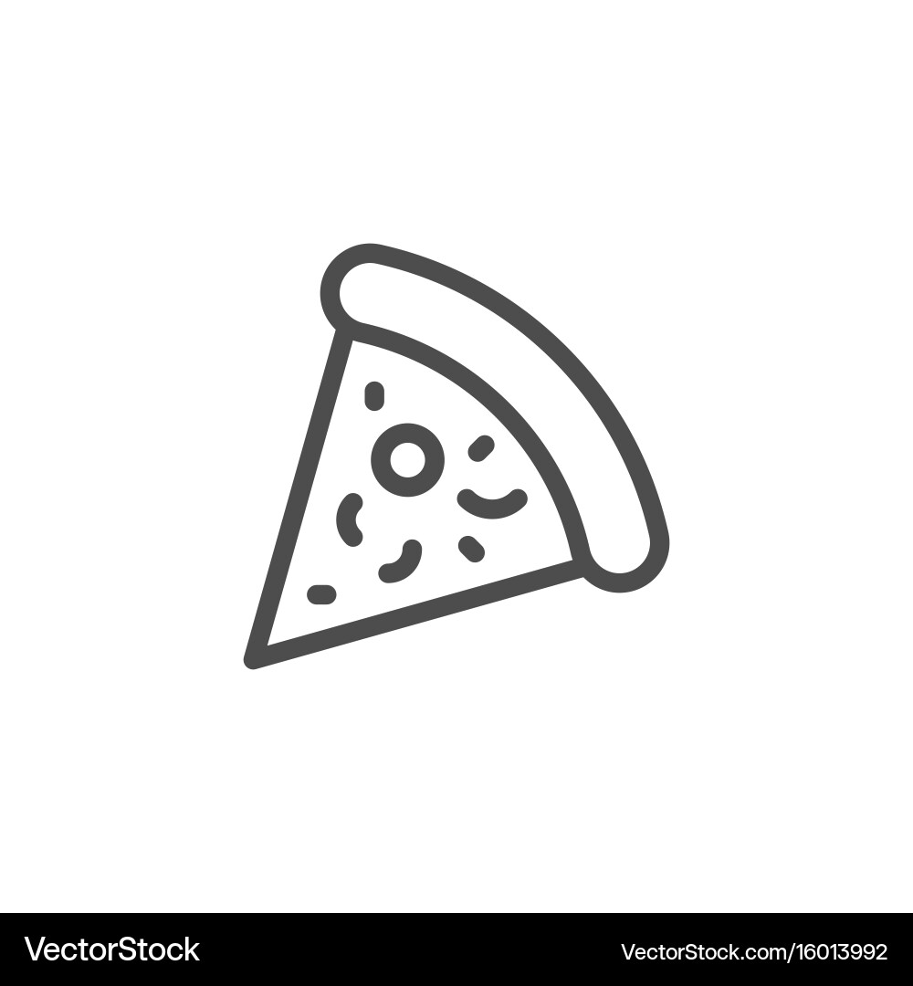 Pizza Slice Icon Royalty Free Vector Image - VectorStock