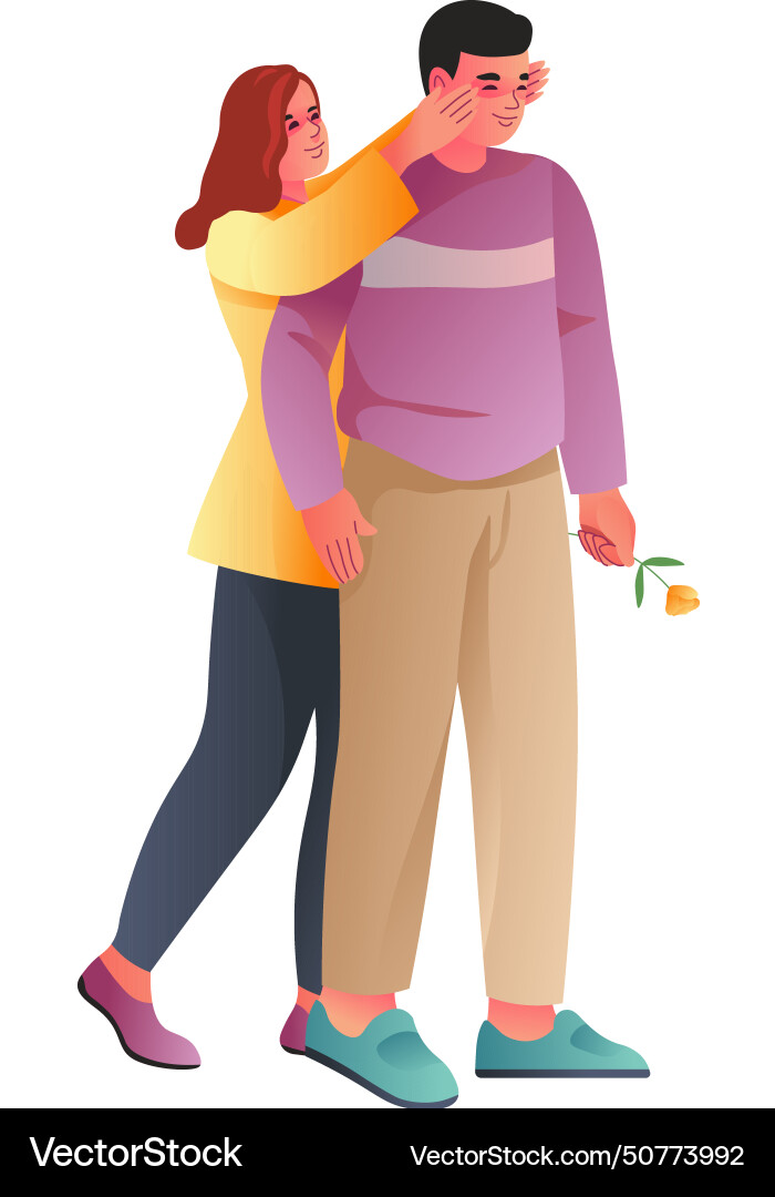 Surprise present moment Royalty Free Vector Image