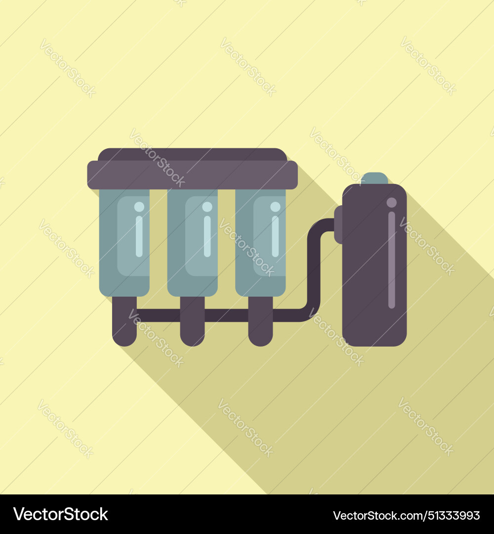 Home water filtration system icon Royalty Free Vector Image
