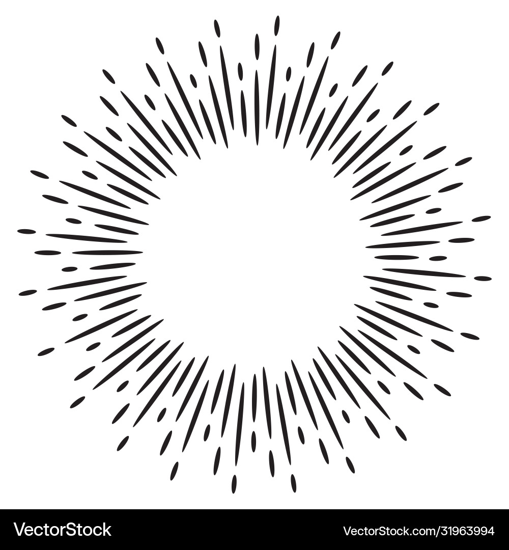 Design elements sunburst explosion effect Vector Image