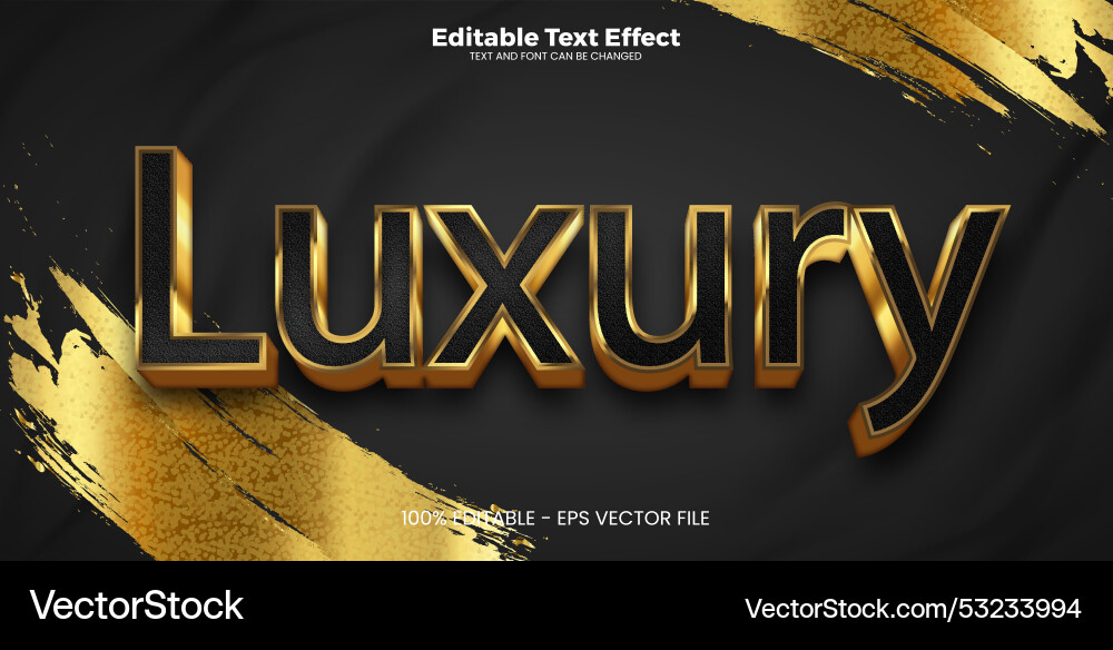 Luxury editable text effect in modern trend style Vector Image