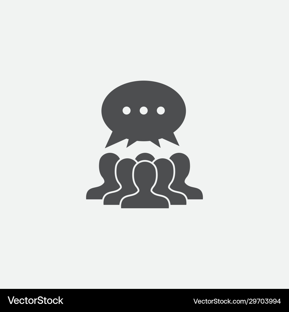 Multiple Voices Icon Royalty Free Vector Image