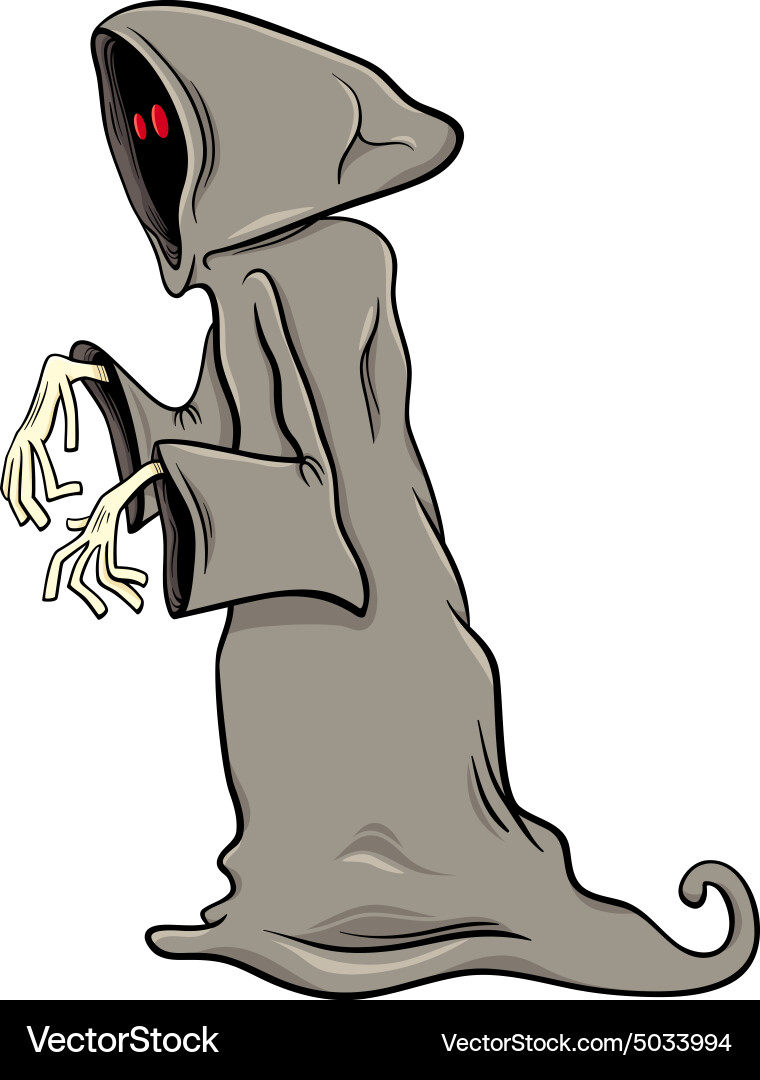 Phantom or ghost cartoon Royalty Free Vector Image