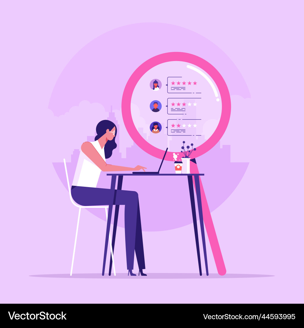 Concept of finding people to work flat Royalty Free Vector