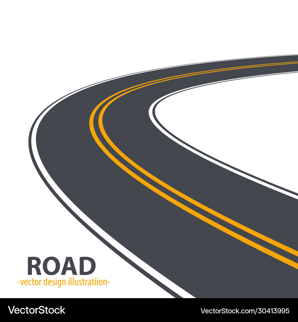 Path road Royalty Free Vector Image - VectorStock