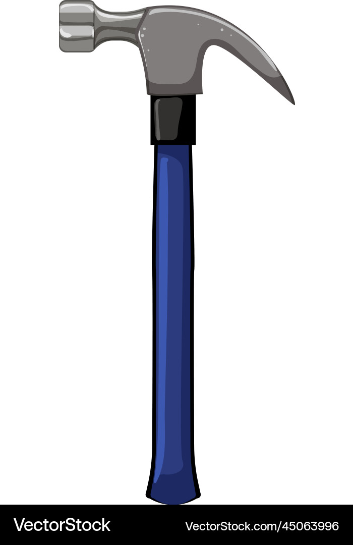 Construction hammer tool cartoon Royalty Free Vector Image