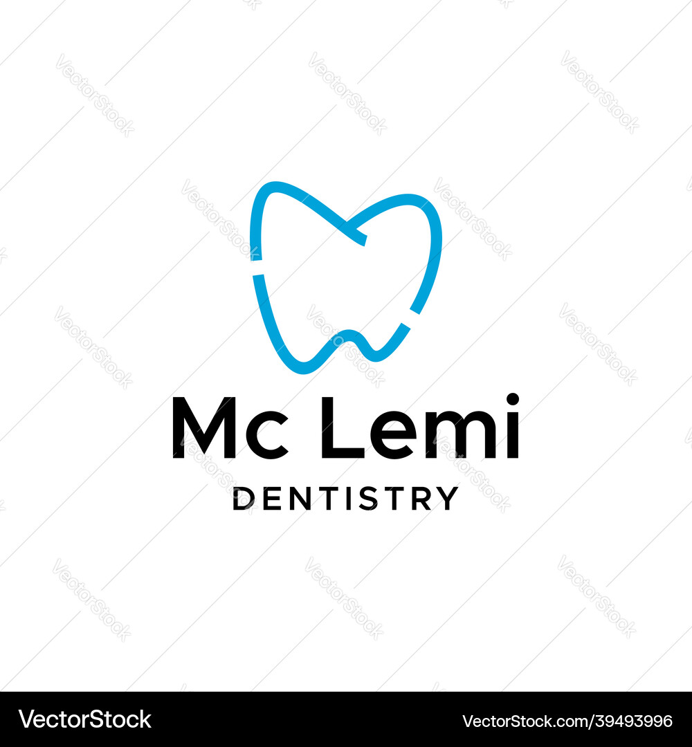 Dentist logo Royalty Free Vector Image - VectorStock