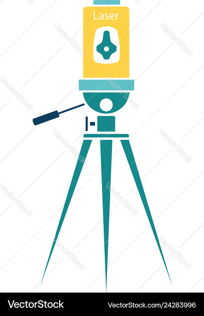 Laser level tool icon Royalty Free Vector Image