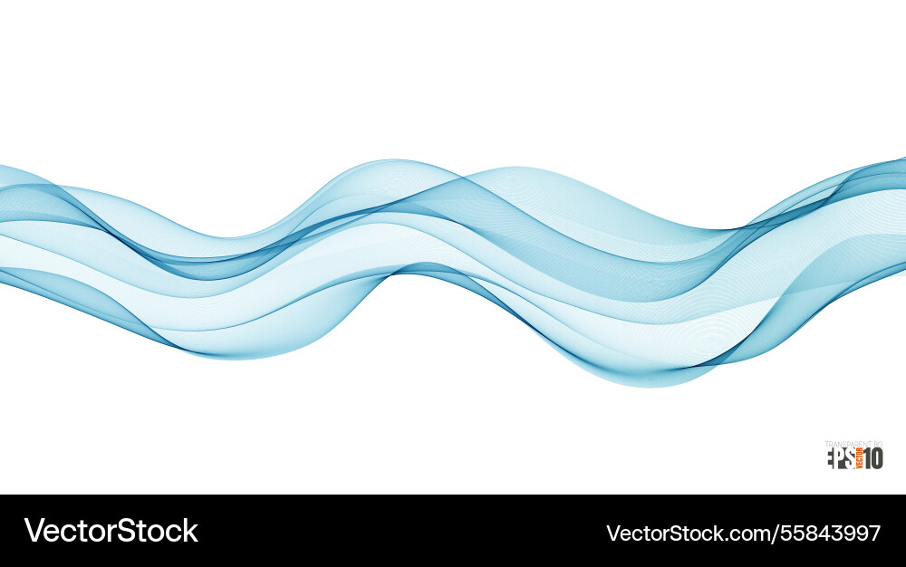 Abstract background transparent waved Royalty Free Vector