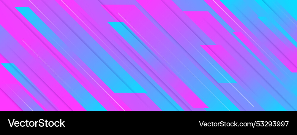 Abstract pink and blue gradient geometric shapes Vector Image