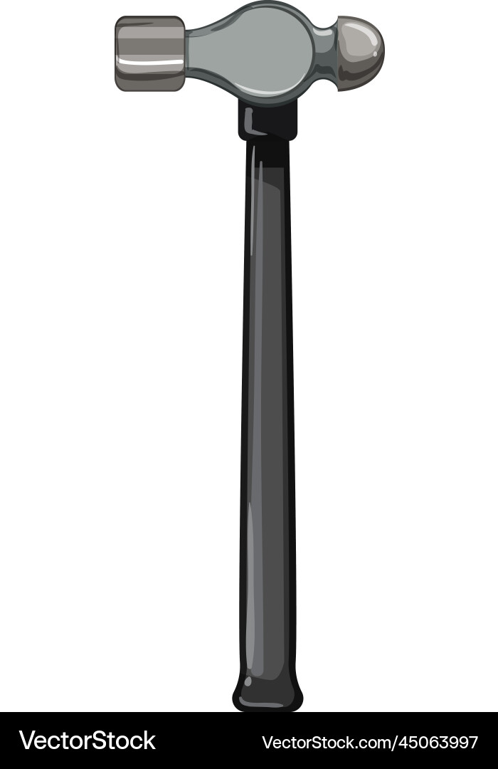 Carpentry hammer tool cartoon Royalty Free Vector Image