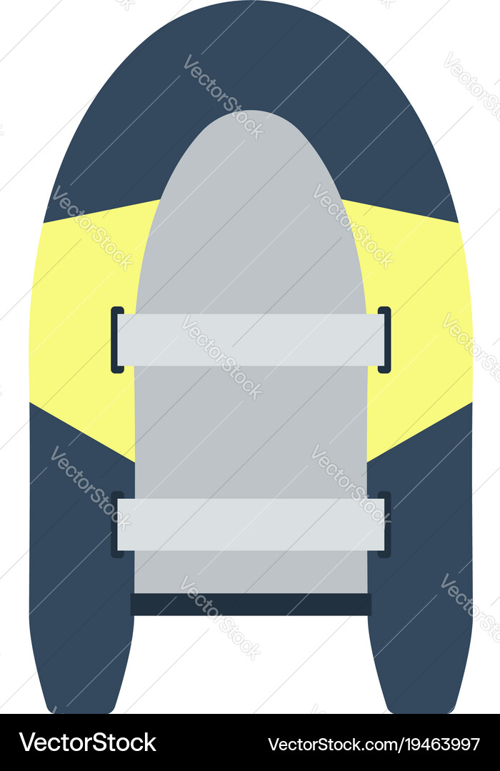Icon of rubber boat Royalty Free Vector Image - VectorStock