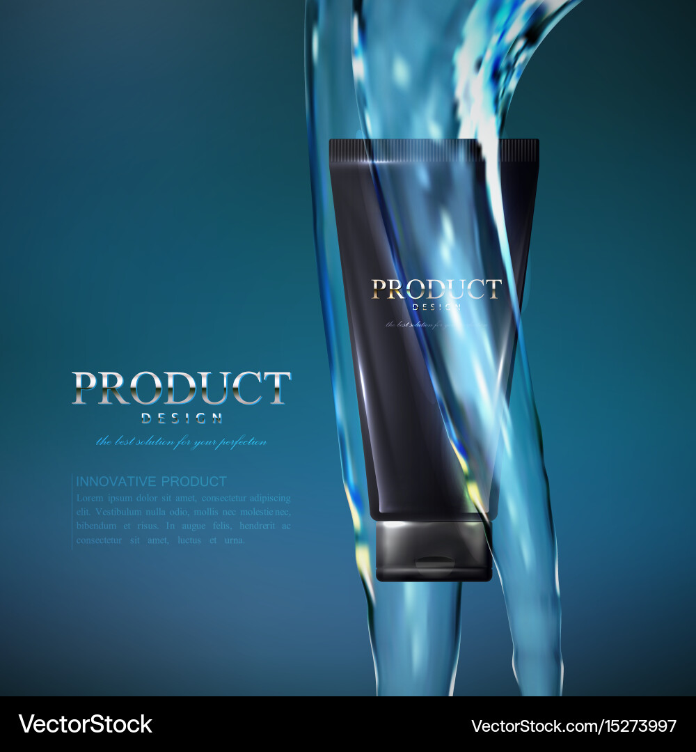 Moisturizing Cream Tube Ad Royalty Free Vector Image