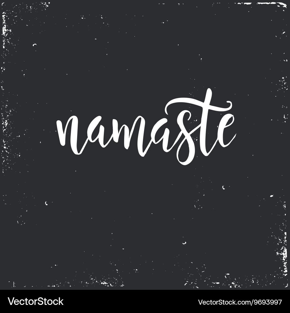 Namaste Lettering - Indian Greeting Royalty Free Vector