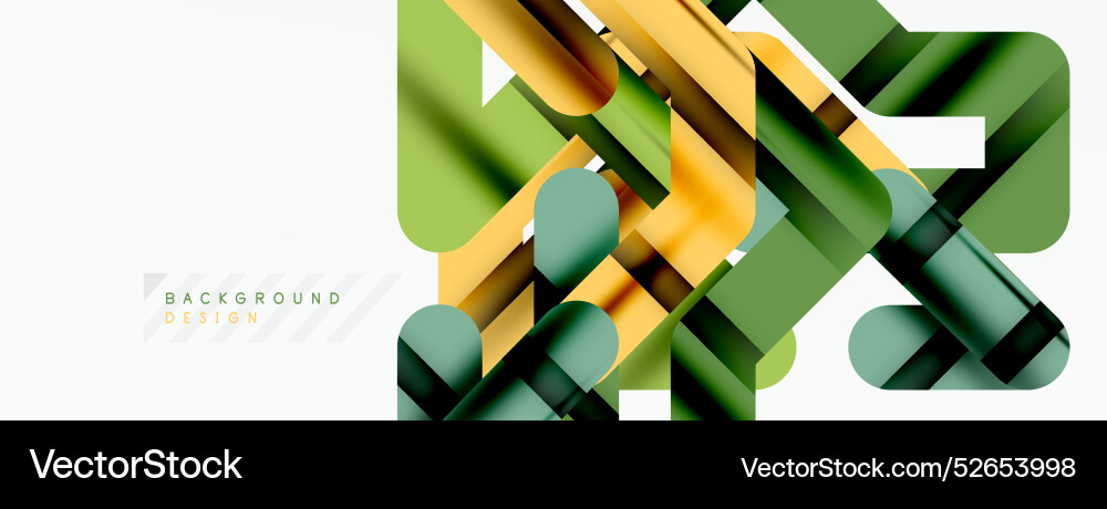 Abstract background - colorful lines composition Vector Image