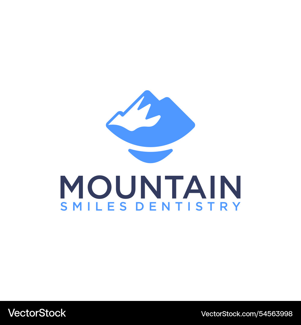 Abstract mountain logo design Royalty Free Vector Image
