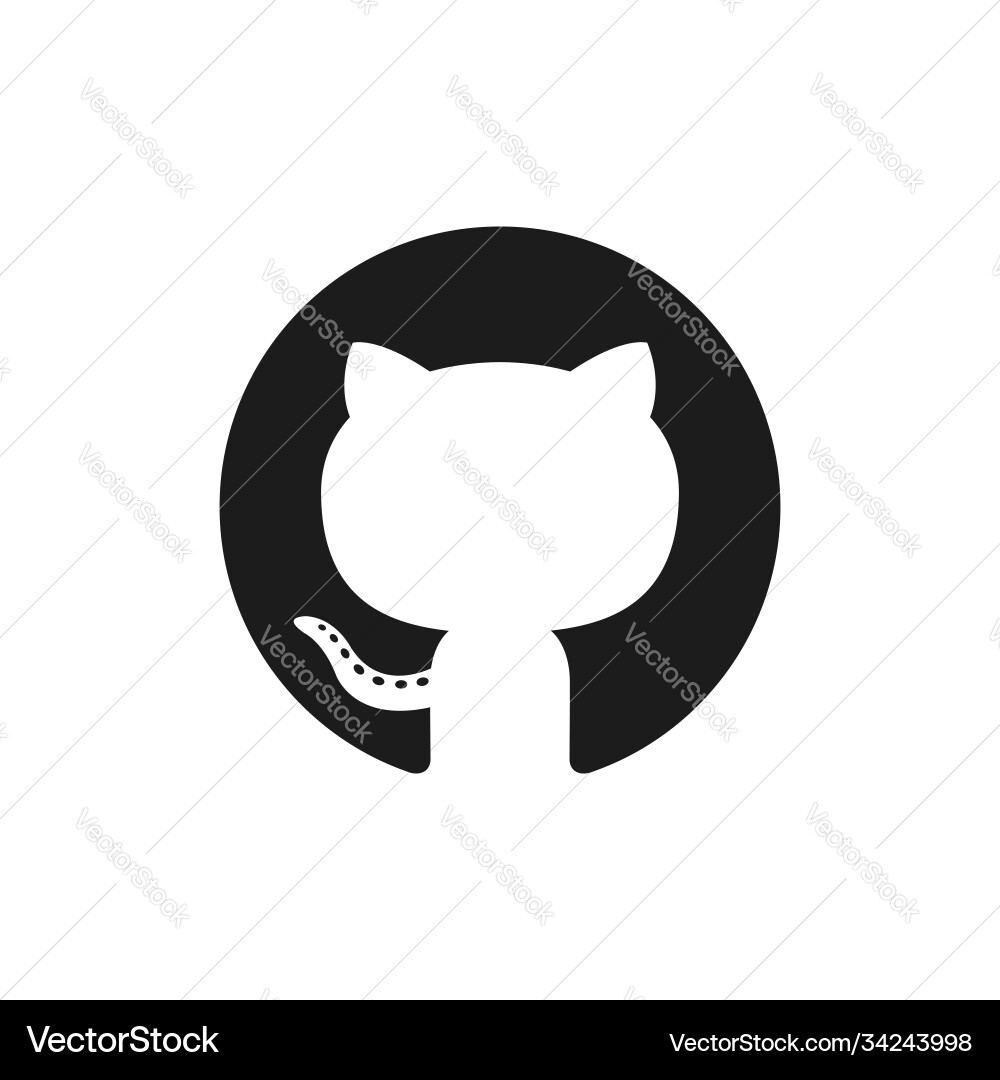 Astana kazakhstan -20 july 2020 github icon Vector Image